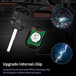 Tyranway Keyless Entry Key Fob Fit for Ford Escape/C-Max/Focus/Transit/Transit Connect/Fiesta (OUCD6000022) 4-Btn