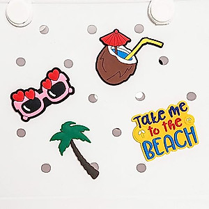 Enruiya Charms for Bogg Bags Accessories for Women Rubber Simply Southern Beach Totes Decoration