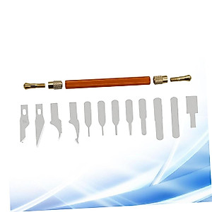 SEWACC 13pcs Knives Mobile Phone Film Cutter Carving Mobile Phone Films Tools Engraving Flat Set