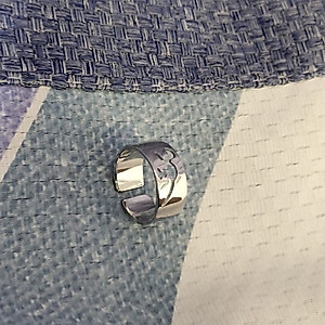 Matching Promise Open Rings for Couples Heart Dinosaur Lightning Statement Engagement Wedding Adjustable Ring Band Sets for Him and Her High Polished Comfort Fit Anniversary Valentine's Day Gifts,