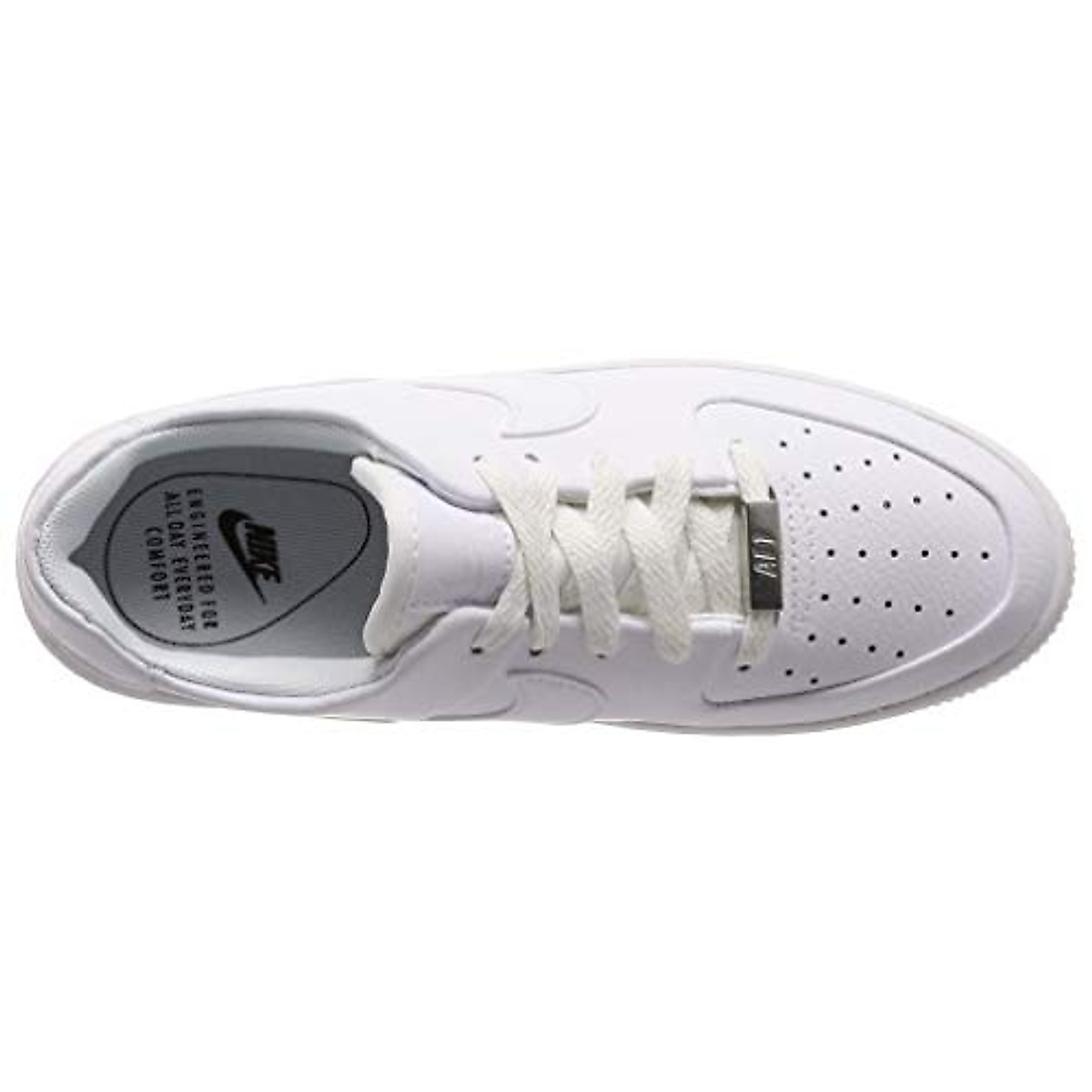 Nike Womens WMNS Air Force 1 Sage Low AR5339 100 Triple White - Size 12W