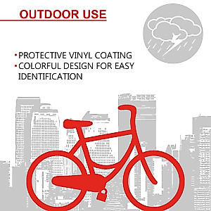 MASTER LOCK Bike Cable Lock [Key] [1 m Cable] [Outdoor] 8228EURDPRO - Ideal for Bike, Electric Bike, Skateboards, Strollers, Lawnmowers and other Outdoor Equipments