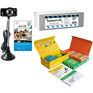 HamiltonBuhl STEAM-CP2 STEAM/STEM Content Producer's Kit #2, Includes: (1) Animation Studio Kit (ANI-KIT) and (1) 3Doodler EDU 6-Pen Classroom Learning Pack