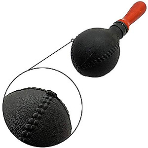 Ubblove Maracas Shakers Rattles Sand Hammer Hand Percussion Musical Instruments with ABS Plastic Shell Wooden Handles for Adults Kids Live Performance, Party, KTV, Concert, Bands (Black)