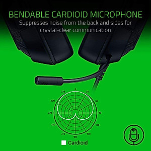 Razer Kraken X Lite Ultralight Gaming Headset: 7.1 Surround Sound - Lightweight Aluminum Frame - Bendable Cardioid Microphone - for PC, PS4, PS5, Switch, Xbox One, Xbox Series X & S, Mobile - Black