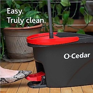 O-Cedar EasyWring Spin Mop & Bucket Floor Cleaning System + 2 EASYWRING Power Refills