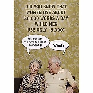 30,000 Words a Day Funny Birthday Card
