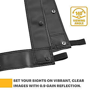 KODAK 150” Replacement Projector Screen | Fast Fold High Contrast White Projection Backdrop for Outdoor & Indoor Movies in Front Projection | Easy Clean Glare Proof, Wrinkle Free Fabric