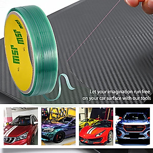 FOSHIO 50M (164FT) Knife Tape Finish Line Vinyl Wrap Tool for Cutting Paper Trim Car Wrapping Design Line Auto Graphic Decals Vinyl Wrap Kit