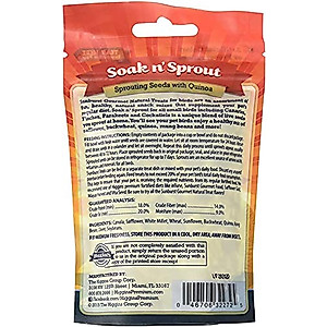 Higgins 3 Pack of Sunburst Soak n' Sprout Seeds with Quinoa for Small Birds, 3 Ounces Each