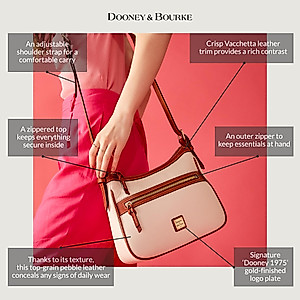 Dooney & Bourke Handbag, Pebble Grain Presley Crossbody - Clementine