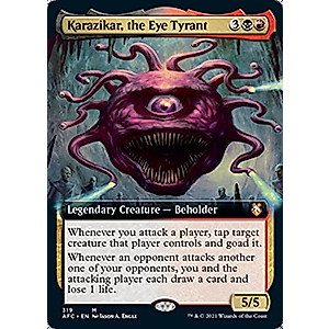 Magic: the Gathering - Karazikar, The Eye Tyrant (319) - Extended Art - Forgotten Realms Commander