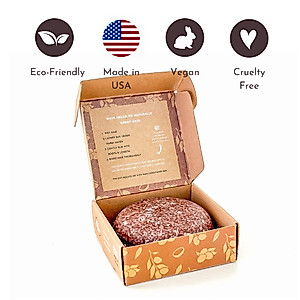 Clever Yoga Argan Oil Shampoo Bar - Moisturizing, 100% Vegan, Plastic-Free, Protecting Natural Oils - Made in USA