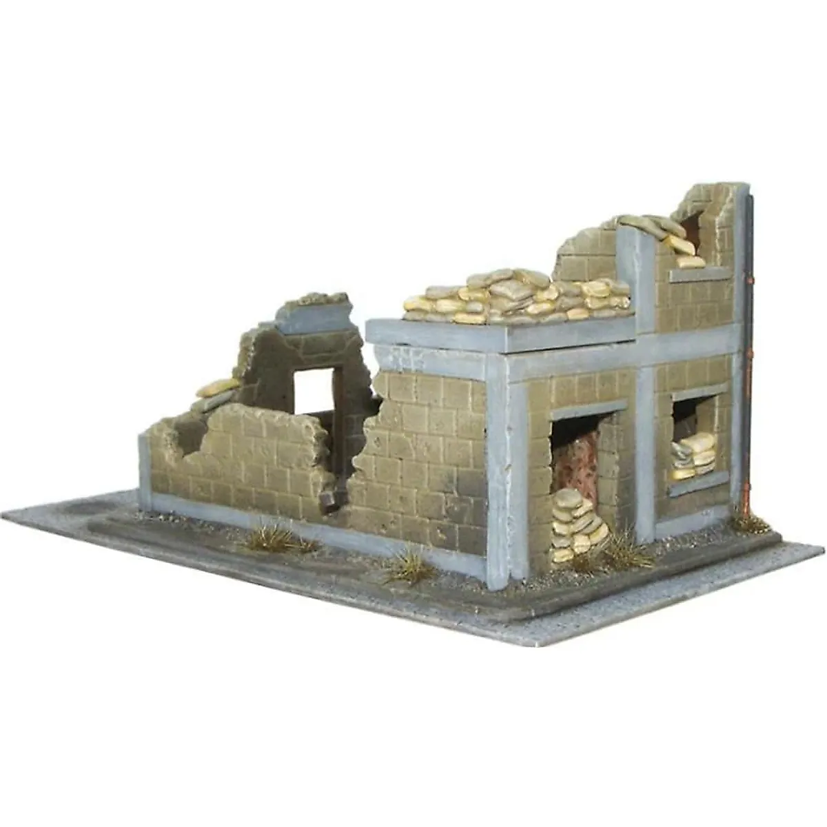 WarLord Bolt Action Wrecked House 1:56 WWII Military Table Top Wargaming Diorama Plastic Model Kit WG-TER-46