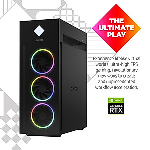 HP 2023 OMEN 45L Gaming Desktop, 13th Gen Intel Core i7-13700KF, NVIDIA GeForce RTX 4070 Ti 12GB, 64GB DDR5 RAM, 2TB PCIe NVMe SSD, Keyboard & Mouse, Wi-Fi 6, Bluetooth 5.3, Windows 11 Home
