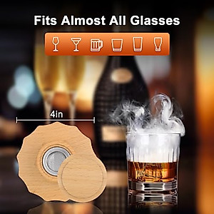 Cocktail Smoker Kit with Torch, Whiskey Smoker Kit with 6 Flavors Wood Chips, Old Fashioned Bourbon Drink Smoker Infuser Kit, Fathers Day Birthday Gifts for Men, Dad (No Butane)