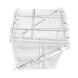 JIANWEI Watermelon Growing Mold, Heart Square Transparent Forming Growing Shaping Mold Garden Fruit Mould Tool Home Reusable Growing Mold(Square)