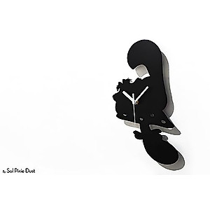 Cheshire Cat Silhouette Wall Clock - Tea Party - Alice and Wonderland - Alice's Adventures - Kids Nursery Playroom Decor - Gift Ideas