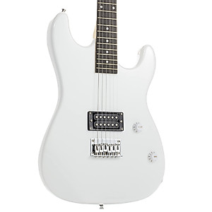 Davison Guitars 39" Full Size Electric Guitar in White - Right Handed Beginner Kit with Gig Bag and Accessories