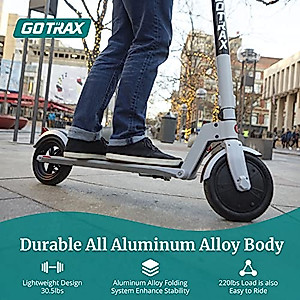 Gotrax XR Ultra Electric Scooter, LG Battery 36V/7.0AH Up to 18 Miles Long-range, Powerful 300W Motor & 15.5 MPH, UL Certified Adult E-Scooter for Commuter (Gray)