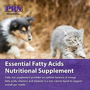 PRN Pharmacal OPTIMA 365 - Essential Fatty Acids Nutritional Supplement for Cats & Dogs - With Omega-3, Omega-6, Omega-9, & Other Vitamins & Minerals to Support Overall Pet Health - 16 Fl Oz