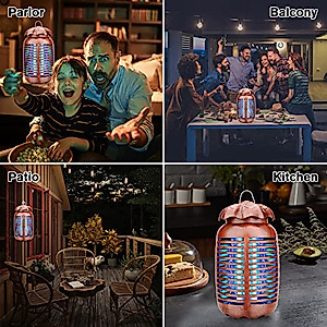 Protecker Bug Zapper, Electric Mosquito Zapper Repellent Mosquito Killer Indoor Outdoor Plug-in for Home， Fly Outdoor CatcherMosquito 2-1 bug zapper