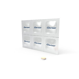 Dentemp Canker Cover - Canker Sore Medicine Pain Reliever (6 Counts) - Canker Sore Treatment to Relieve Canker Pain, Mouth Sores & Mouth Irritation - Fast Acting Canker Sore Relief Tablets for Adults