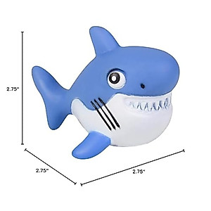 Rhode Island Novelty 2.75 Inch Rubber Water Squirting Sharks, One Dozen
