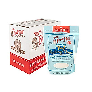 Bob's Red Mill Gluten Free 1-to-1 Baking Flour, 22-ounce (Pack of 4)