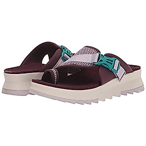 Merrell Women's Alpine Cush Wrap Wedge Sandal, Burgundy, 8