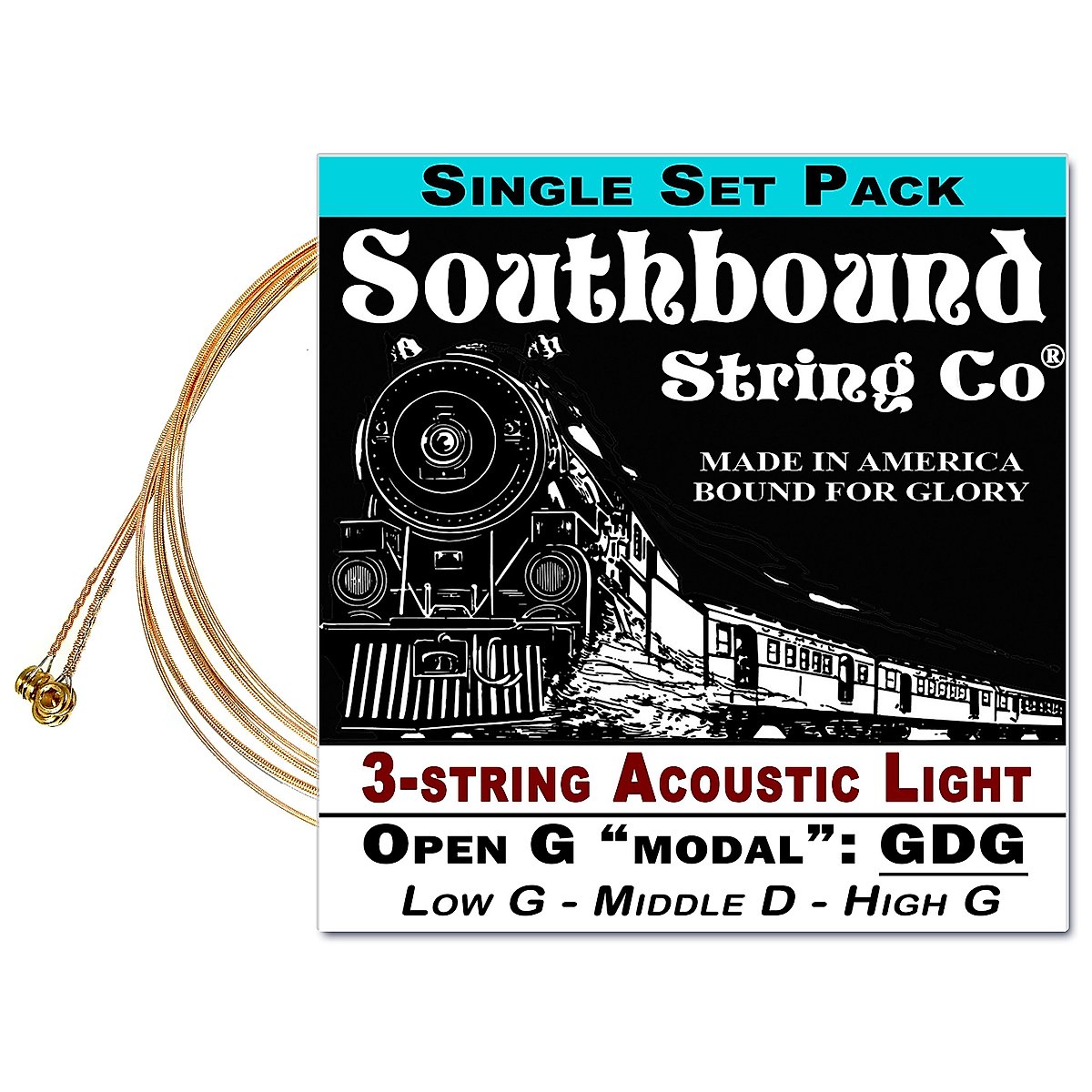 3-String Open G"GDG" Modal/Blues String Sets - Choose from 4 Set Varieties! (LMH)