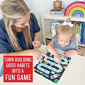 Space Reward Chart for Kids Behavior Chart for Home - Kids Reward Chart Magnetic Responsibility Chart for Kids, Toddler Reward Chart for Toddlers 2-4 Years, Good Behavior Chart for Kids at Home