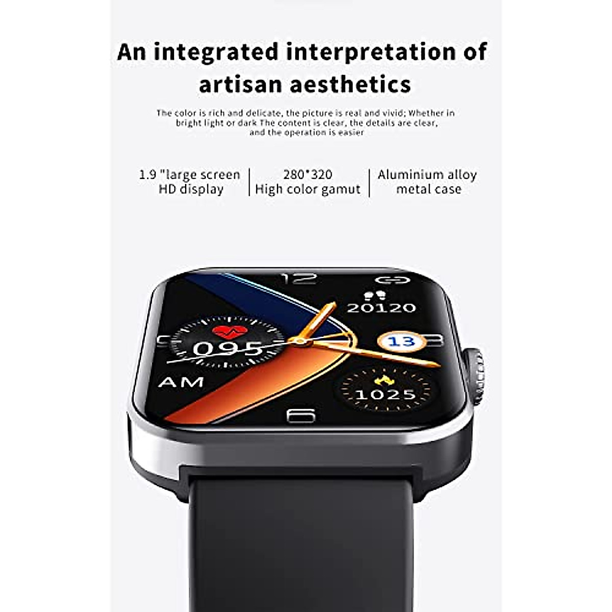 F57L Bluetooth Fashion 𝙎𝙡𝙚𝙚𝙥 𝙢𝙤𝙣𝙞𝙩𝙤𝙧𝙞𝙣𝙜 Smartwatches Temperature Sports Waterproof Men Women Smart Watch Fitness Tracker Black Silicone Couple Watches Compatible with Android iOS