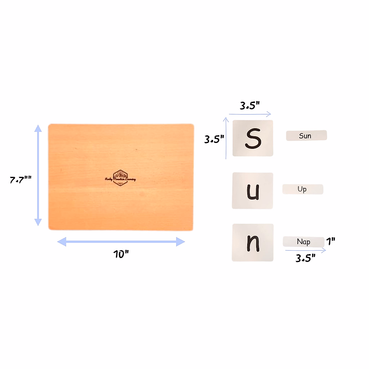 Montessori Sand Tray for Kids 3 4 5 6 Years Old Sand Writing Tray Learning Sensory Toy Educational Alphabet and Phonic Words Comes with Sand, Tray, Lid, 2 Sets of Flashcards, Stylus (Dark Blue)