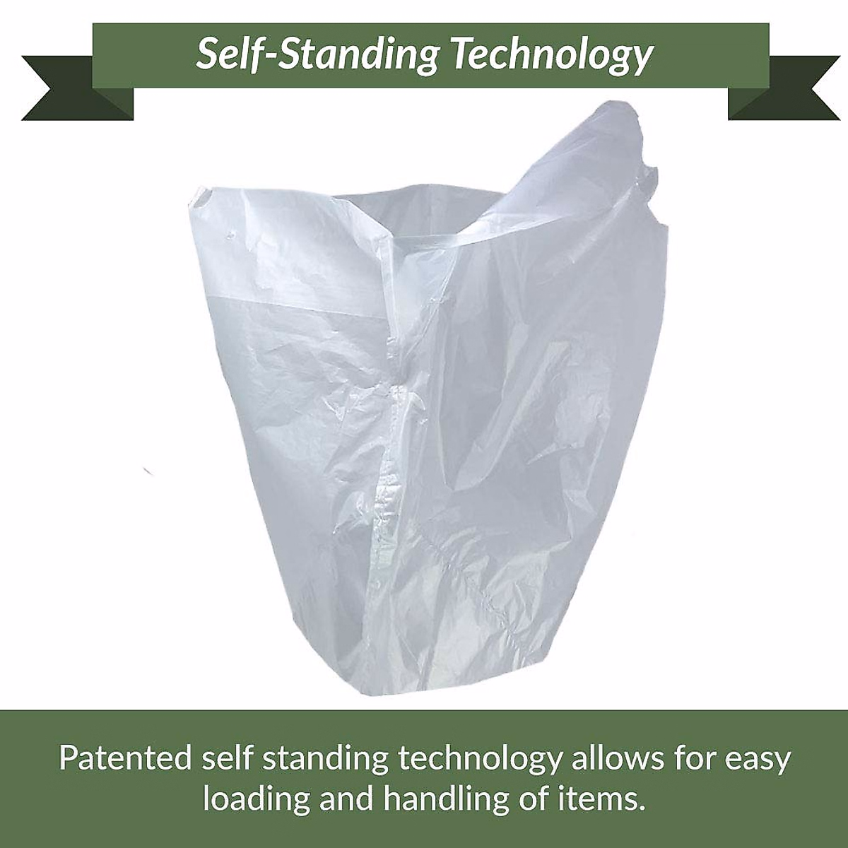 Reli. To Go Bags/Take Out Bags (250 Count) (Small 16" L x 8" W + 10.75" H) Reusable Plastic Bags with Handles | Die Cut Handle - Plastic | Use for Shopping, Business, Carry Out, Restaurant