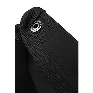 Foldable Shoe Cover Holder (Black) with Bonus Please Use Shoe Covers, Double Sided, Door Hanger