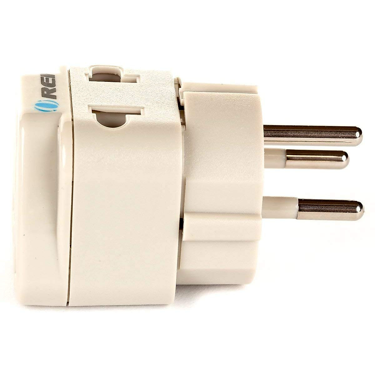 OREI Grounded Universal 2 in 1 Plug Adapter Type H for Israel & more- CE Certified - RoHS Compliant WP-H-GN