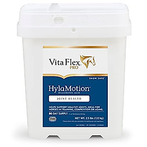 Vita Flex Pro Hylamotion Hyaluronic Acid Horse Joint Supplement; Ideal for Aging, Training or Competition Horses, 2.5 Pounds