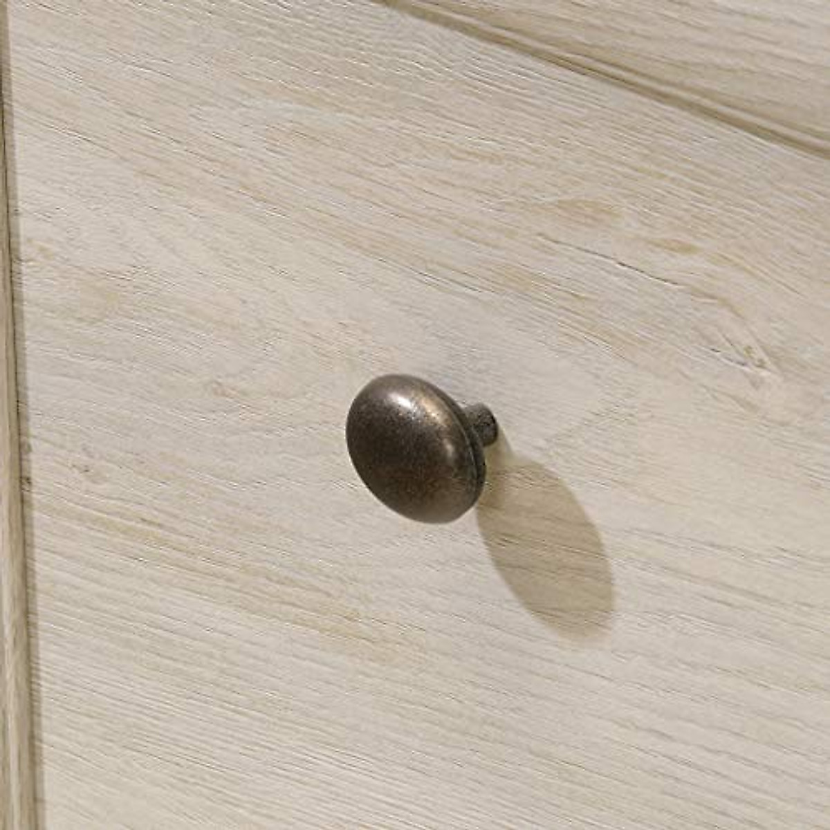 Sauder Edge Water Executive Desk, L: 65.12" x W: 29.53" x H: 29.37", Chalked Chestnut finish