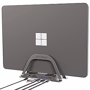 Aestoria Windows USB C Docking Station Dual Monitor - 10 Ports with 2X HDMI, 2X USB 3.0, 1x USB-C (100W PD), and Ethernet Ports. Universal Laptop Docking Station for Dell, Lenovo, HP, and MacBook