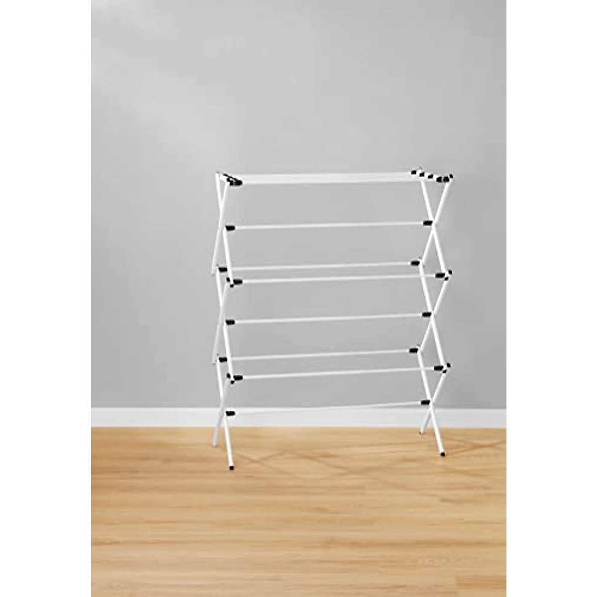 Deahun Mainstays Expandable Steel Laundry Drying Rack, White