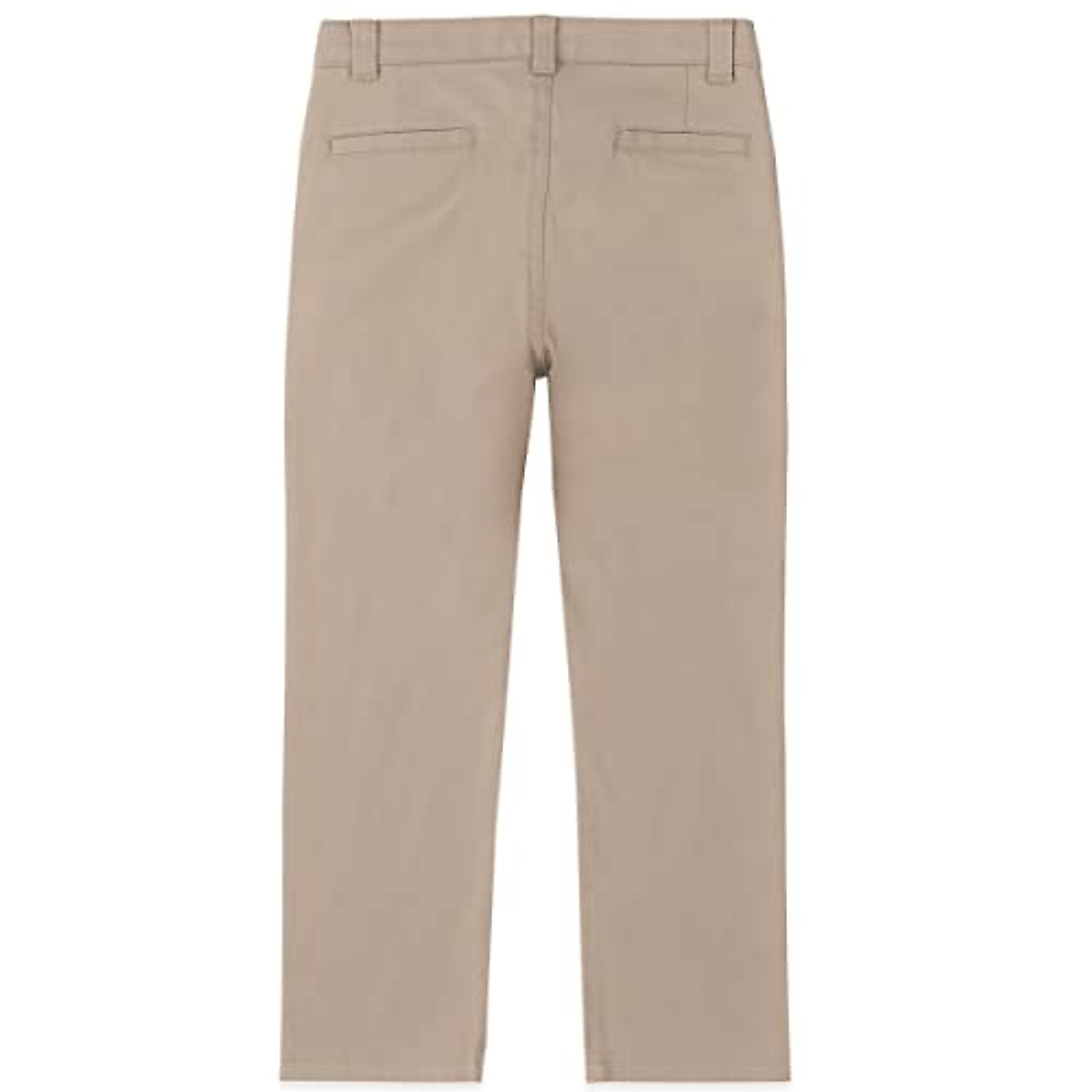 IZOD Boys' School Uniform Twill Khaki Pants, Flat Front & Comfortable Waistband, 14 Slim