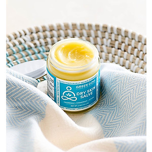 Green Goo Dry Skin Salve, All-Natural Moisturizer for Hydrating The Body & Face, Helps Alleviate Symptoms of Chronic Skin Conditions, 4 Oz