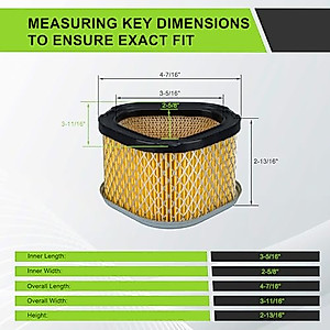 Harbot 12 083 05-S 12 883 05-S1 Air Filter with 12 083 08-S Pre-cleaner Spark Plug for Kohler Command Pro CV11 CV12.5 CV13 CV14 CV15 CV16 Engine JD GY20574 M92359 AM121608 AM123553 Lawn Mower