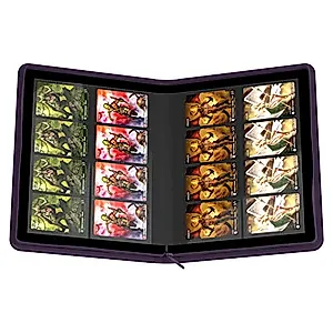 Ultimate Guard 8 Pocket Quadrow Zipfolio Xeno Deck Case, Purple
