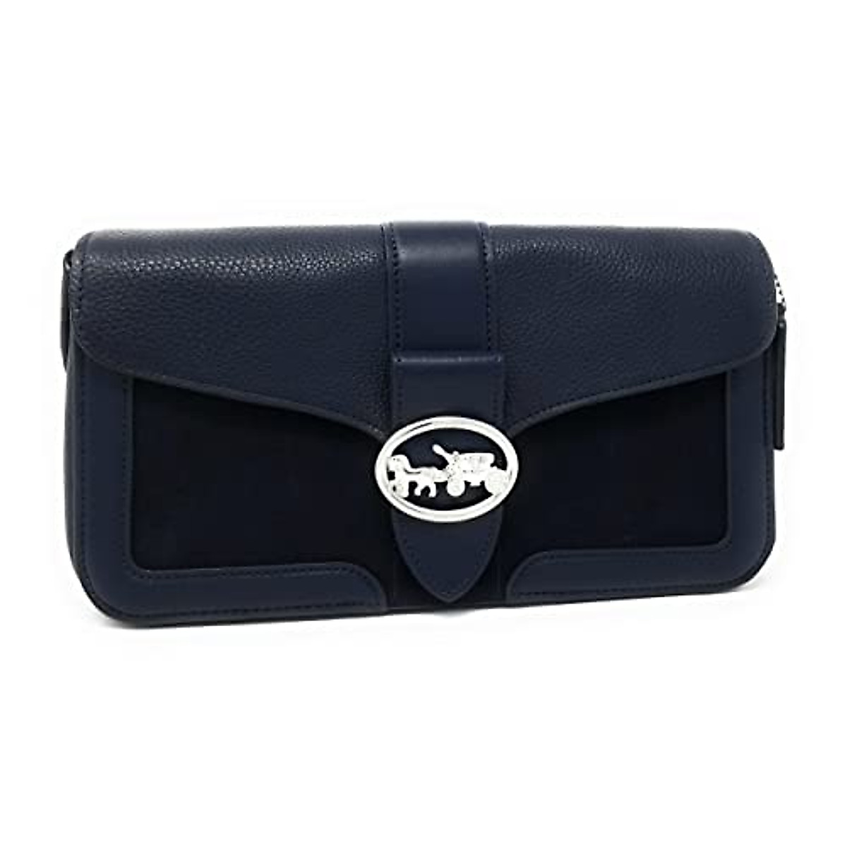 COACH Women's Georgie Shoulder Bag (Silver - Midnight Multi)