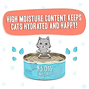 B.F.F. PLAY - Best Feline Friend Paté Lovers, Aw Yeah!, Salmon & Tuna Tuck Me In with Salmon & Tuna, 5.5oz Can (Pack of 8)