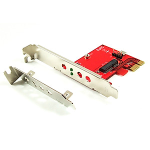 Ableconn PEXM2150E PCI Express x1 Adapter Card with M.2 Key E Socket - Support M2 E Key or A-E Key WiFi or Bluetooth Module
