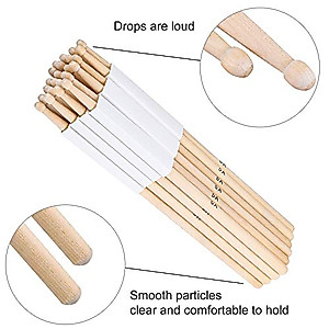 FF Elaine Maple 7A Wood Tip Drumsticks 12 Pairs