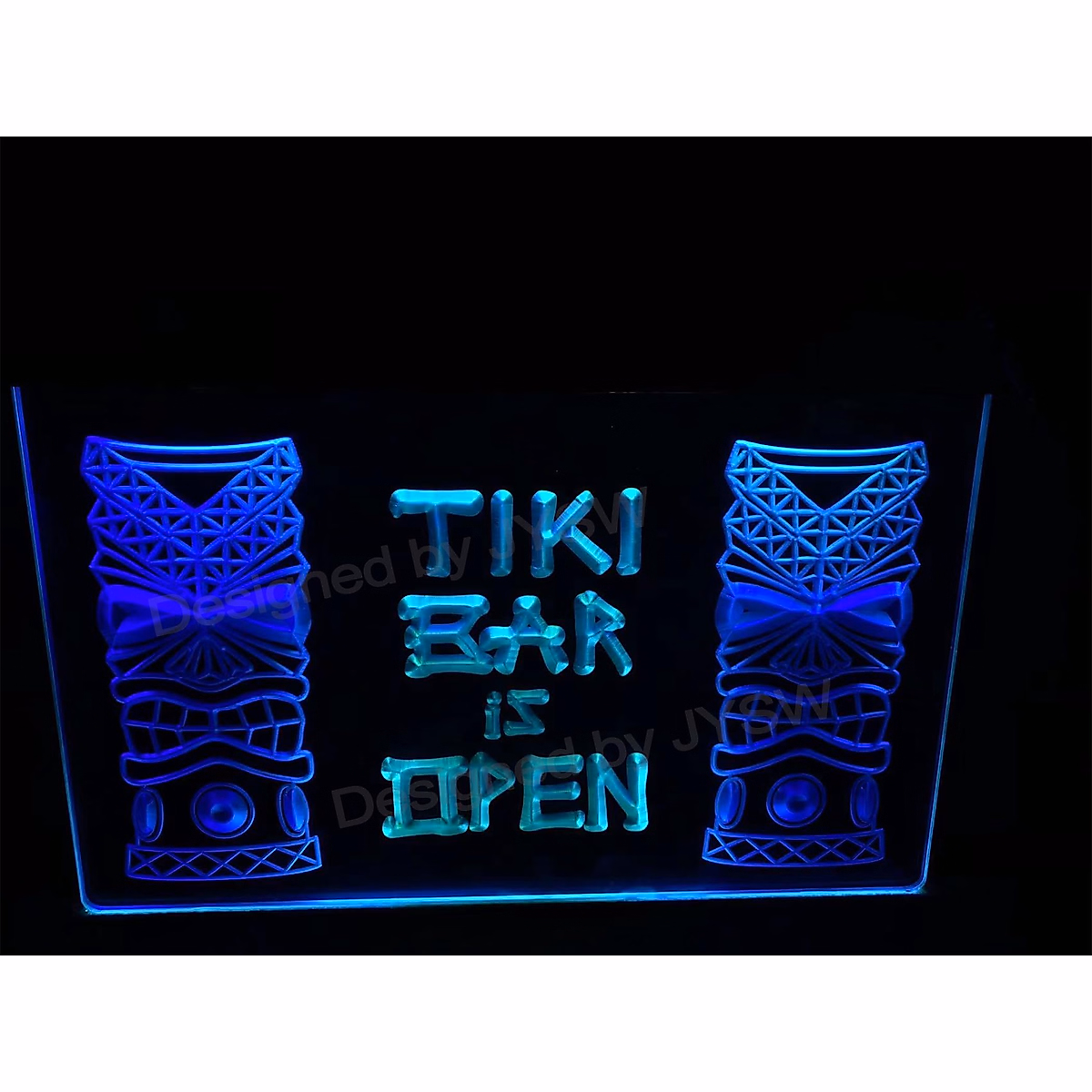 JYSW Tiki Open Led Lamp USB Powered Beer Neon Bar Signs, Acrylic Bar Decor for Home, Man Cave, Home Bar, Club, Bistro, Party, Store,Gifts, Bedroom